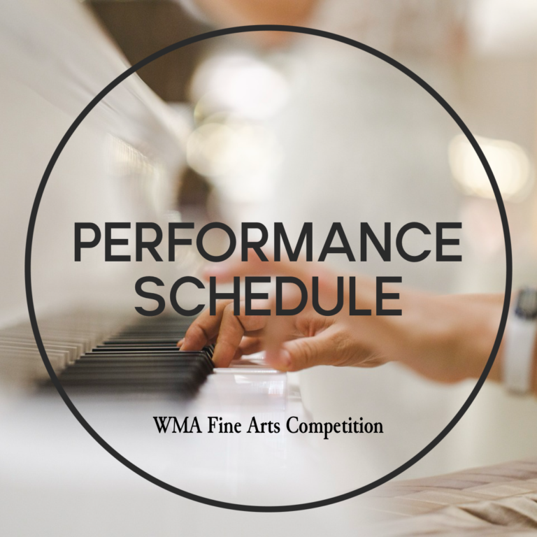 General Information – WMA Fine Arts Competition